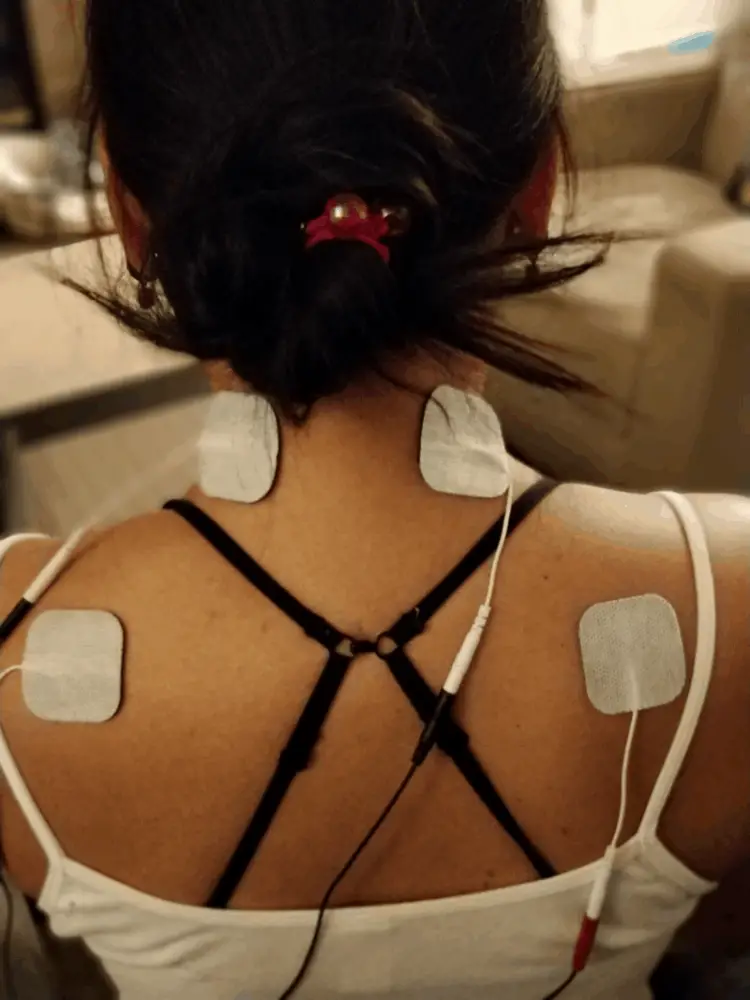 TENS unit placement for neck pain
